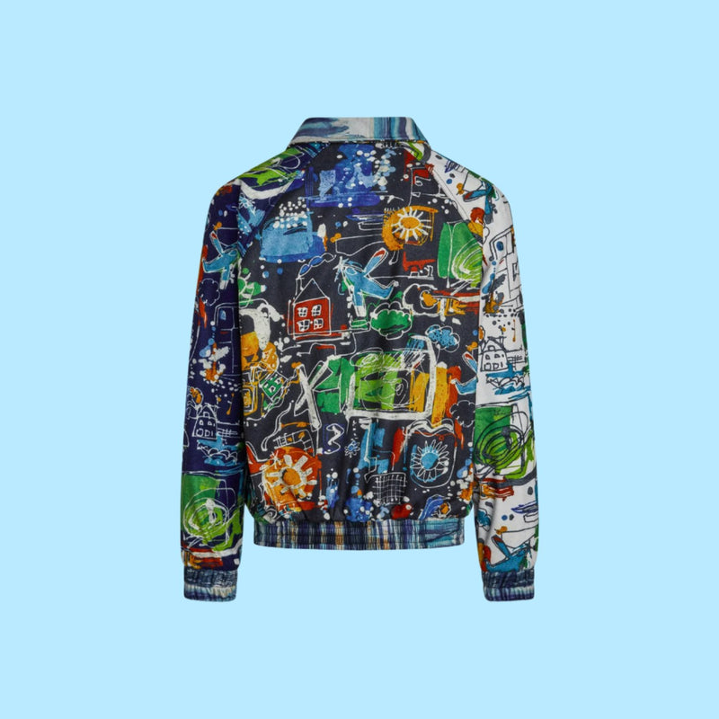 Fleece Reversible Mixed Bomber Jacket - Winter Plaid Navy – jamsworld.com